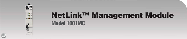 Patton Model 1001MC NetLink™ Management Module
